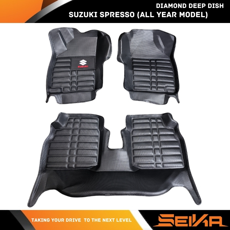 Suzuki Spresso car mat 2020-2025 Premium Diamond Deep Dish car Mat, car ...