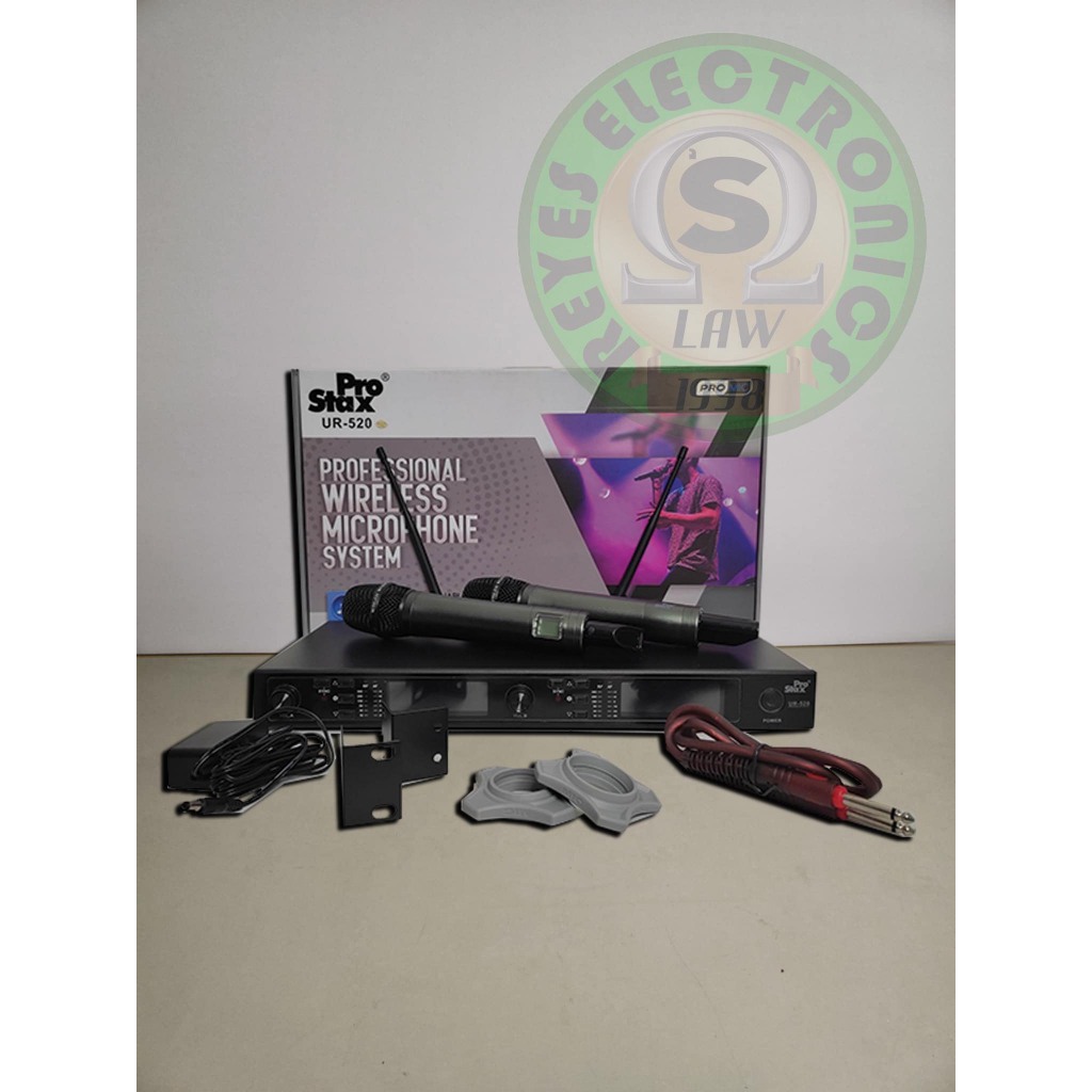 Pro Stax UR-520 Dual Wireless Microphone | Shopee Philippines
