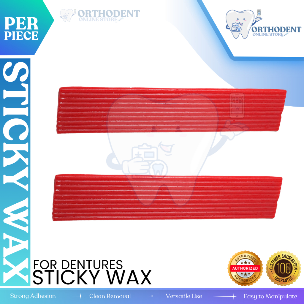 Red Dental Sticky Wax – 10 Sticks Pack for Precision Modeling and ...