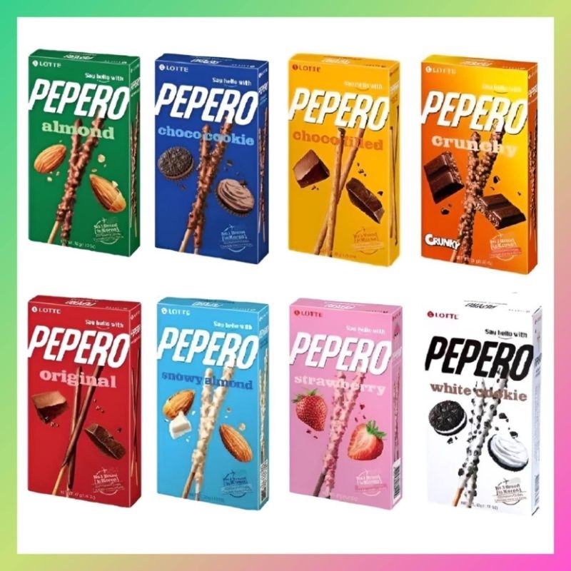 LOTTE Pepero Chocolate Stick Almond/Choco Cookie/White Cookie ...