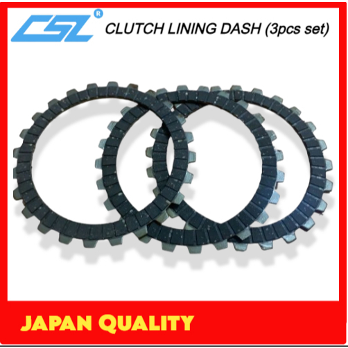 CSL CLUTCH LINING DASH/WAVE110 ALPHA/WAVE110 NEW (3PCS/SET) MOTORCYCLE ...