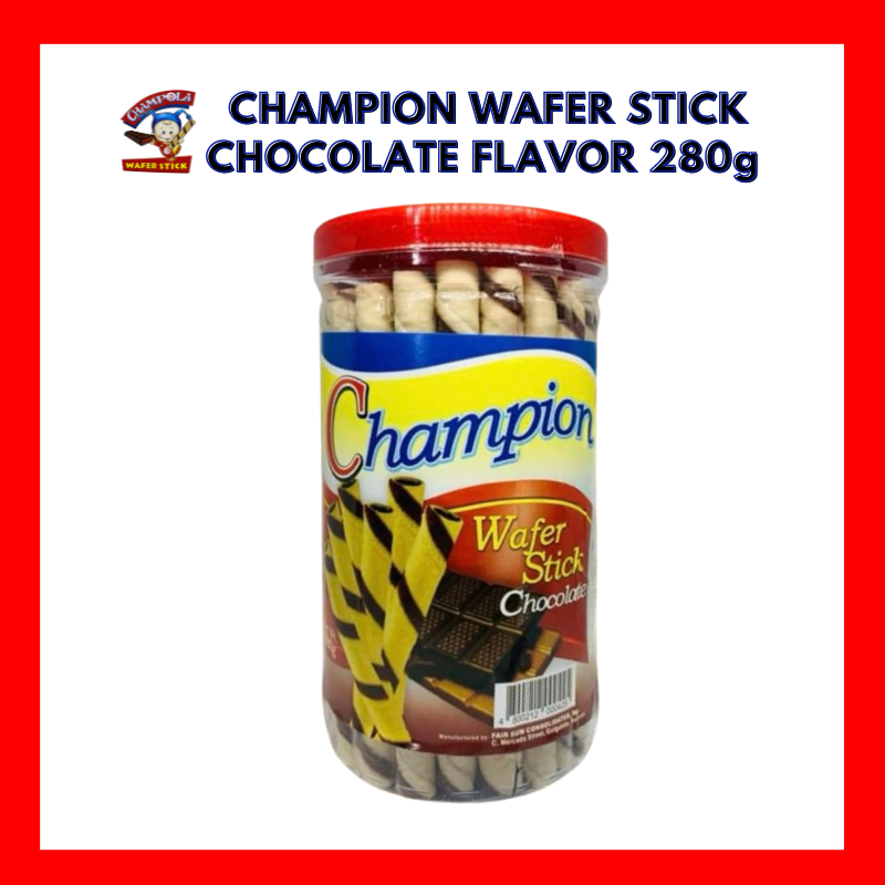 CHAMPOLA CHAMPION WAFER STICK CHOCOLATE 280g | Shopee Philippines
