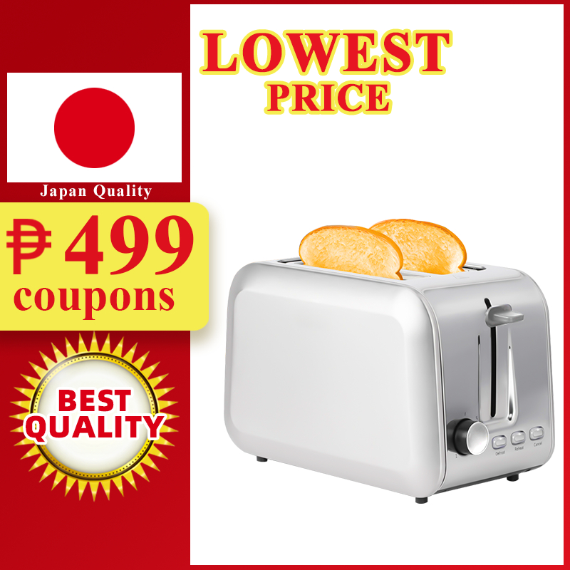 Lahome 2 Sliced Toaster Bread Machine Pop-up Toaster Stainless Steel ...