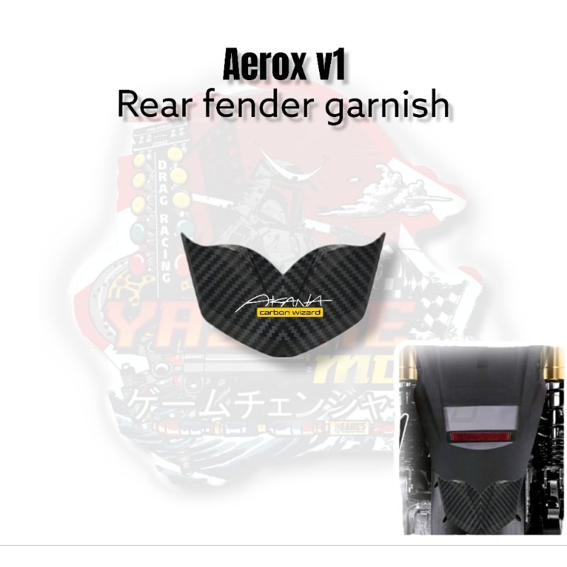 NEW!! Yamaha Aerox v1 hydro dip carbon rear fender garnish | Shopee ...