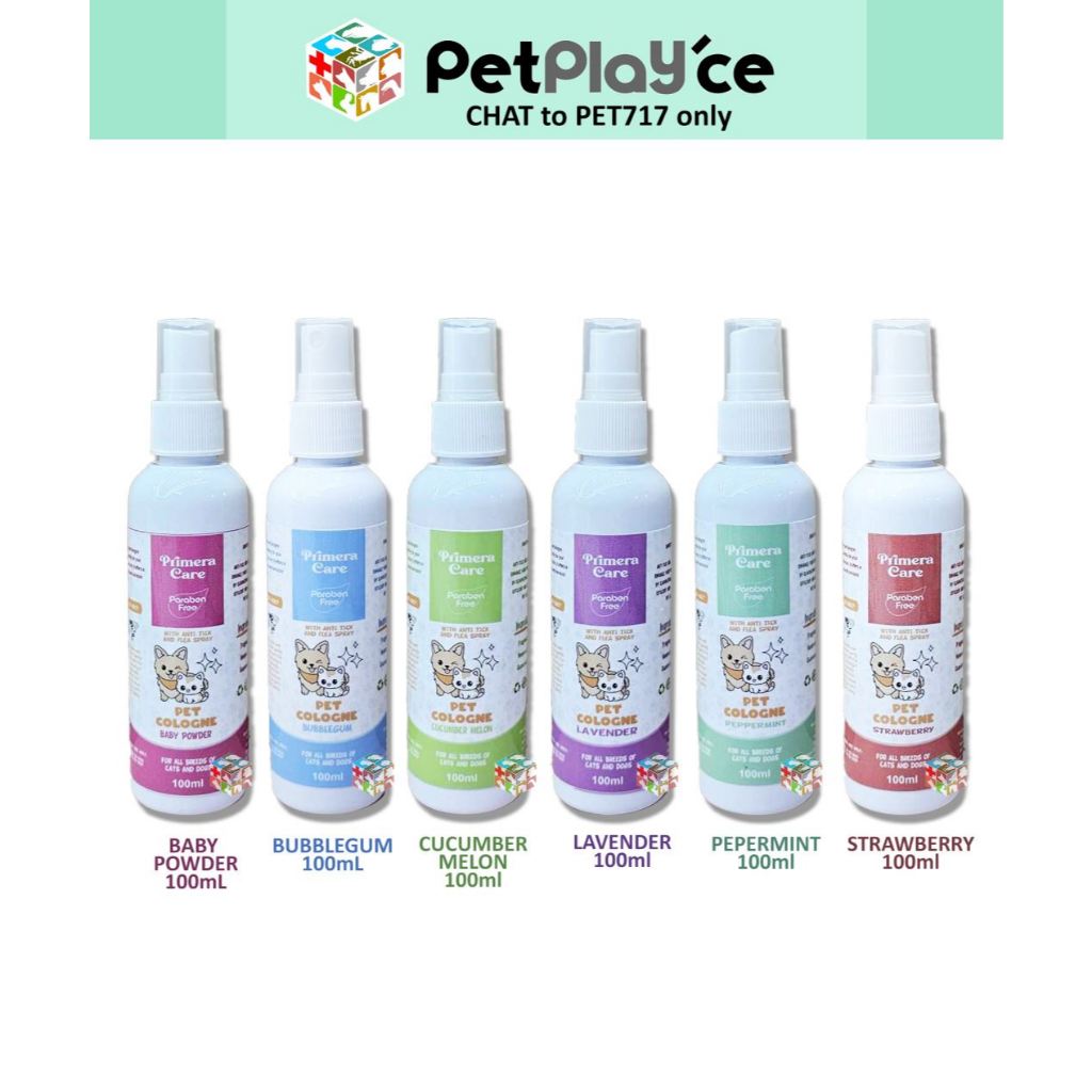 Primera Care Pet Cologne Anti Tick & Flea Paraben Free 100ml Liquid ...