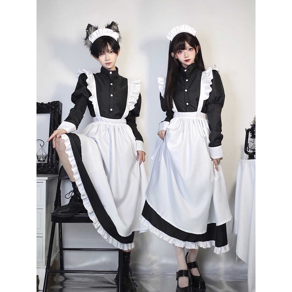 Cute Maid Dress Japanese Women's Maid Dress Lolita Dress Men Wear Maid ...