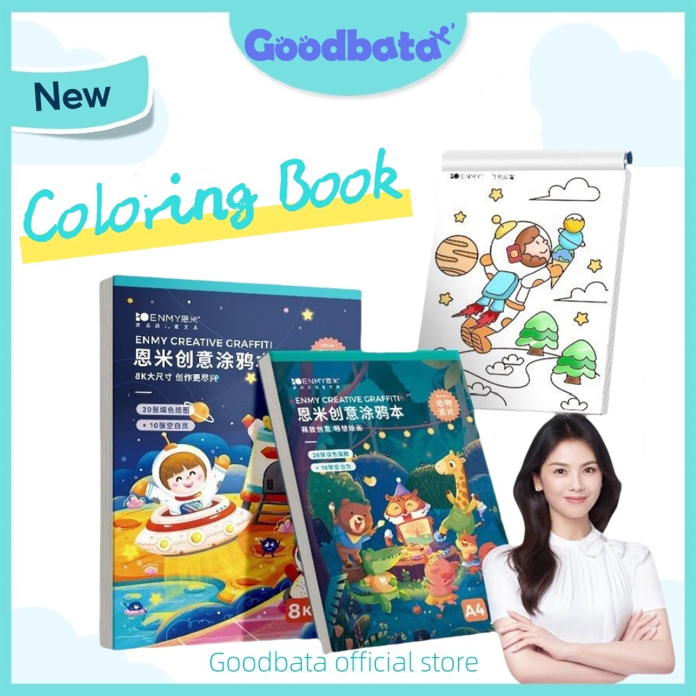 Deli Coloring Book 30Sheets A4 Drawing Books for Kids School Supplies ...