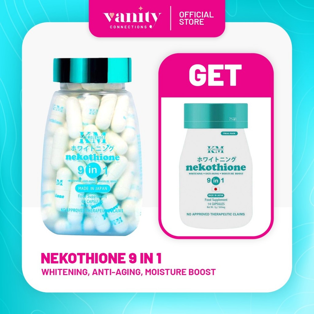 KM Kat Melendez Nekothione 9 in 1 60capsule with Free Nekothione Pouch ...