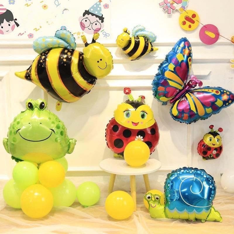 16inch mini foil New Insects Series foil Balloons Bee Butterfly Frog ...
