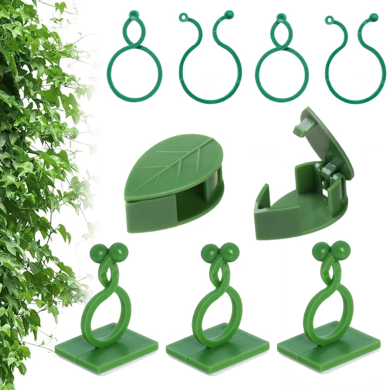 10/50Pcs Invisible plant climbing wall clip Sticky wall rattan clamp ...
