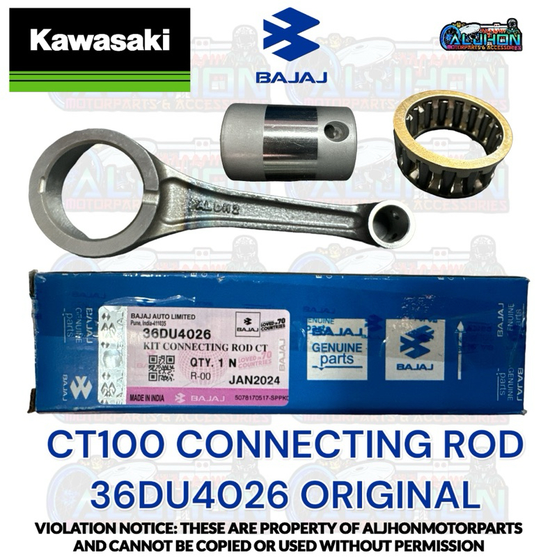 Kawasaki CT100 Connecting Rod 36DU4025 ORIGINAL | Shopee Philippines