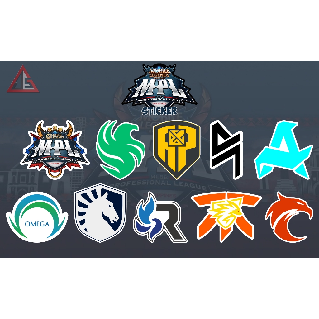 MPL PH S14 TEAM WATERPROOF STICKERS v2 - AP BREN, AURORA,LIQUID ...