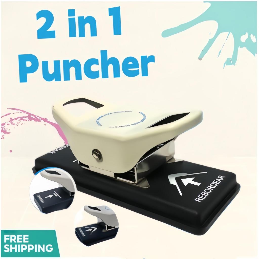 QUAFF 2 in 1 Puncher for ID Making and DIY Crafts (Oblong & Corner ...