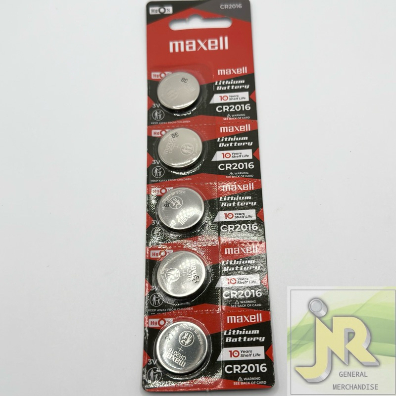 Maxell CR2016 ORIGINAL Lithium 3V 1 piece or 1 pad/5 pieces Maxell 2016 ...