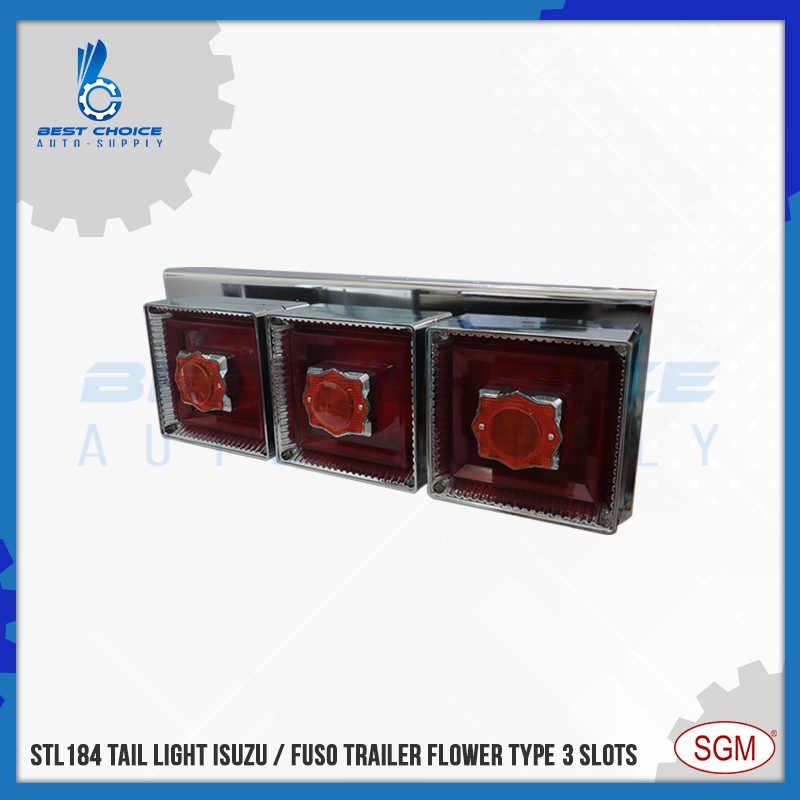 ISUZU / FUSO TRAILER FLOWER TYPE 3 SLOTS SGM TAIL LIGHT BCAS STL184 ...