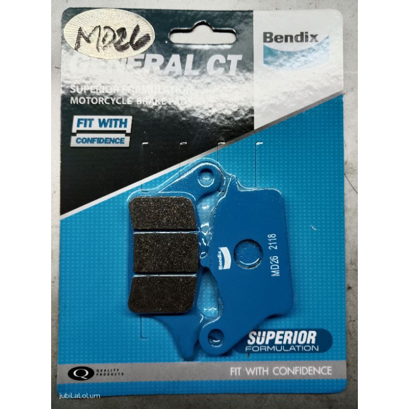 Bendix Brake Pads MD26 Honda Wave100R XRM Trinity Dash Rs150 Kawasaki ...