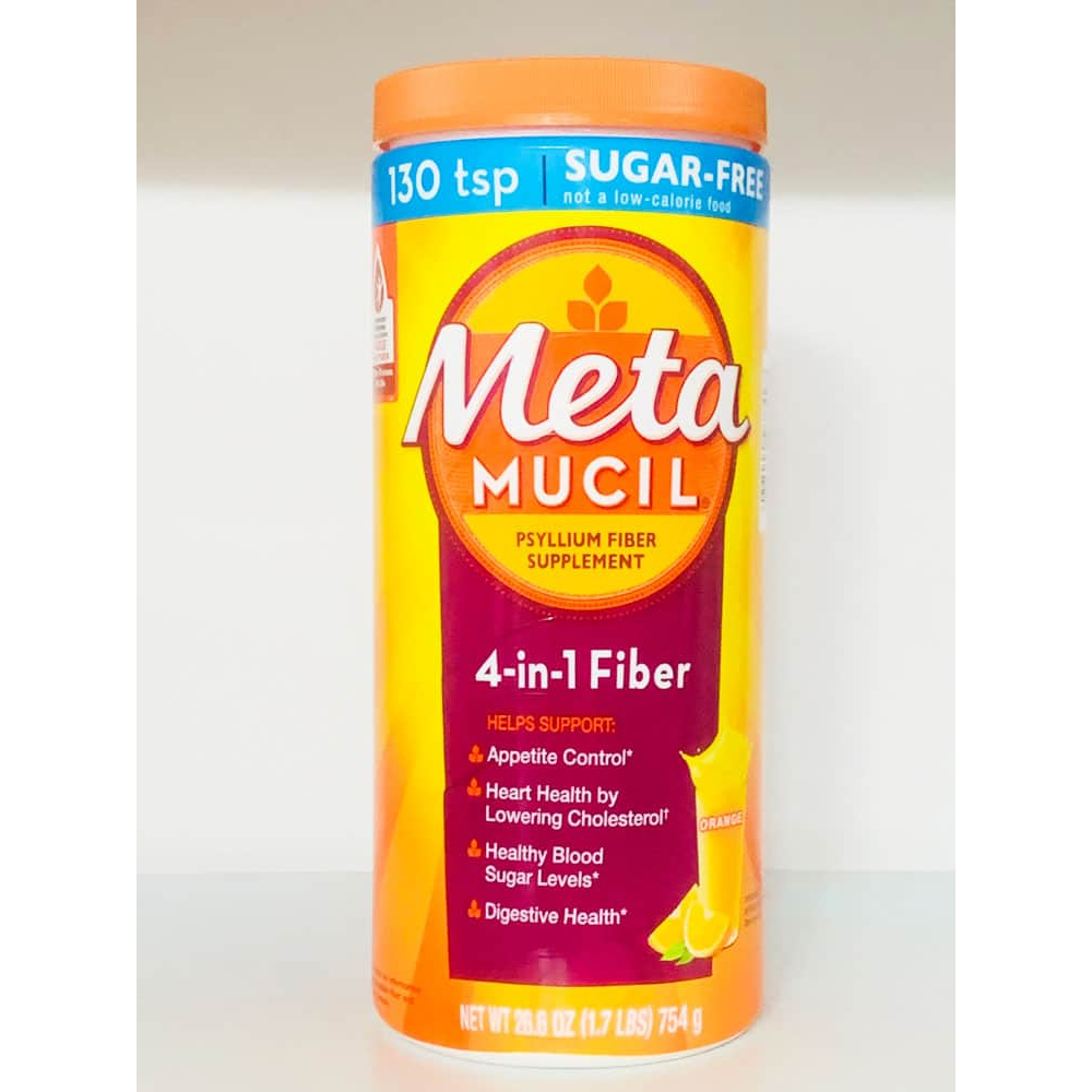 Metamucil MultiHealth Fiber Sugar Free Orange Powder Fiber Supplement ...