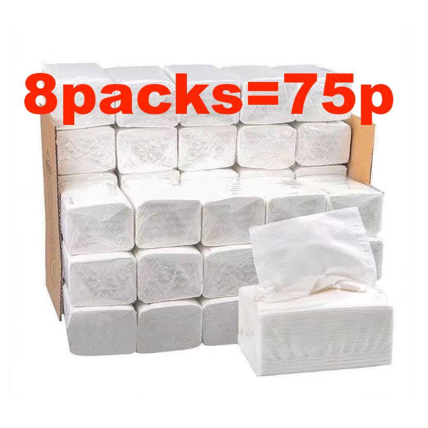 Native Wood Pulp Facial Tissue Interfolded Paper Tissue 3Ply | Shopee ...