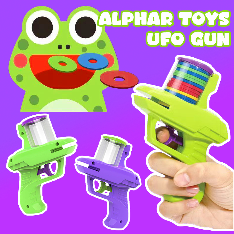 UFO Frisbee Launcher Gun Children’s Toy Gun Toys for Kids Foam Disc ...