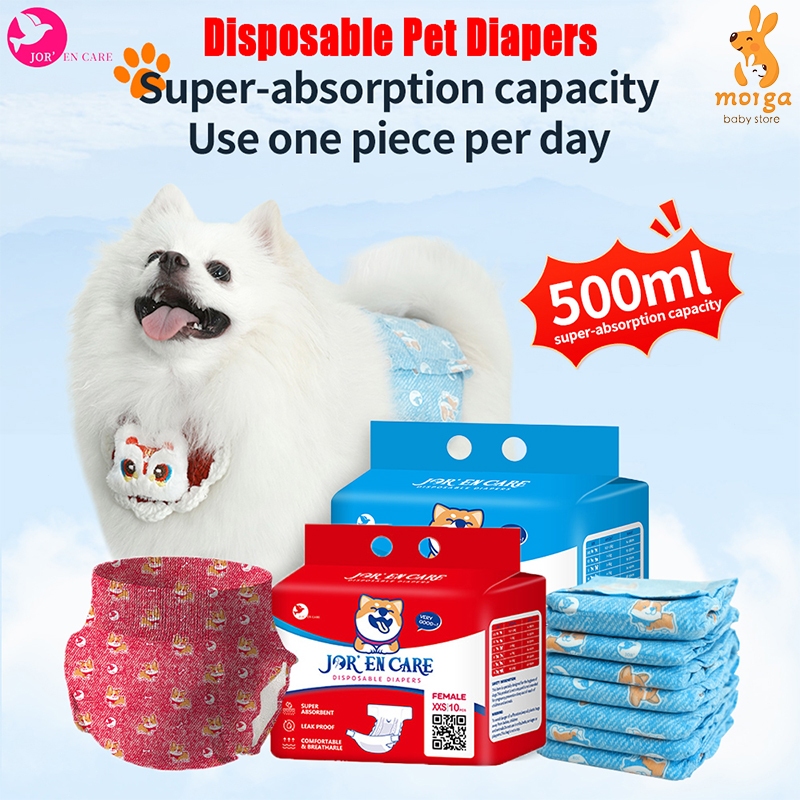 JOR' EN CAREPet Pamper Disposable Pet Dog Diaper Male Female Diaper ...