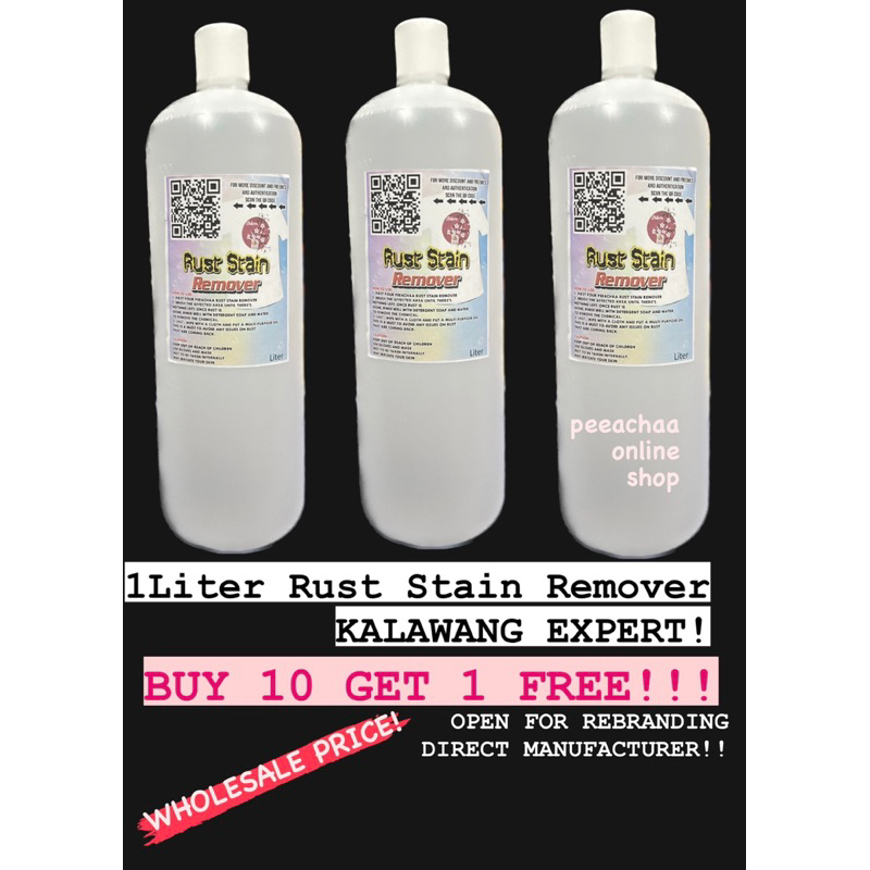 1 LIter Rust stain remover kalawang expert Buy 20 get 2 Free | Shopee ...