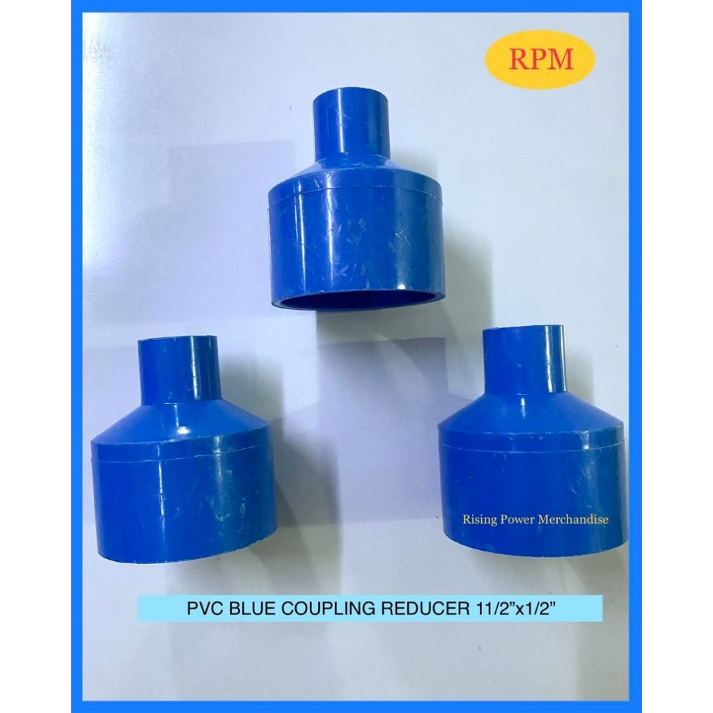 Ecodex/ Unidex PVC Blue Coupling Reducer 11/2" x 1/2" ( 50mm x 20mm ...
