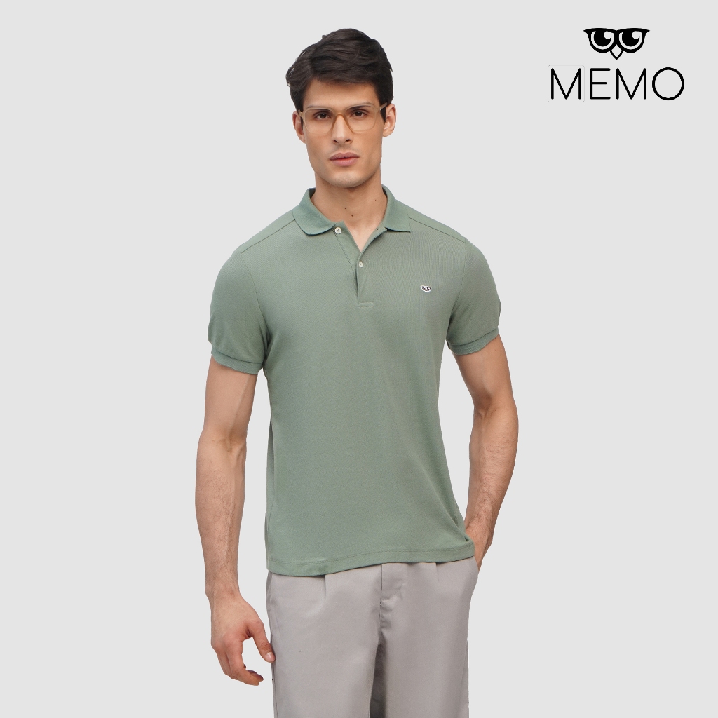 Memo Ultimate Basics Owl Polo For Men (Green/Maroon) | Shopee Philippines