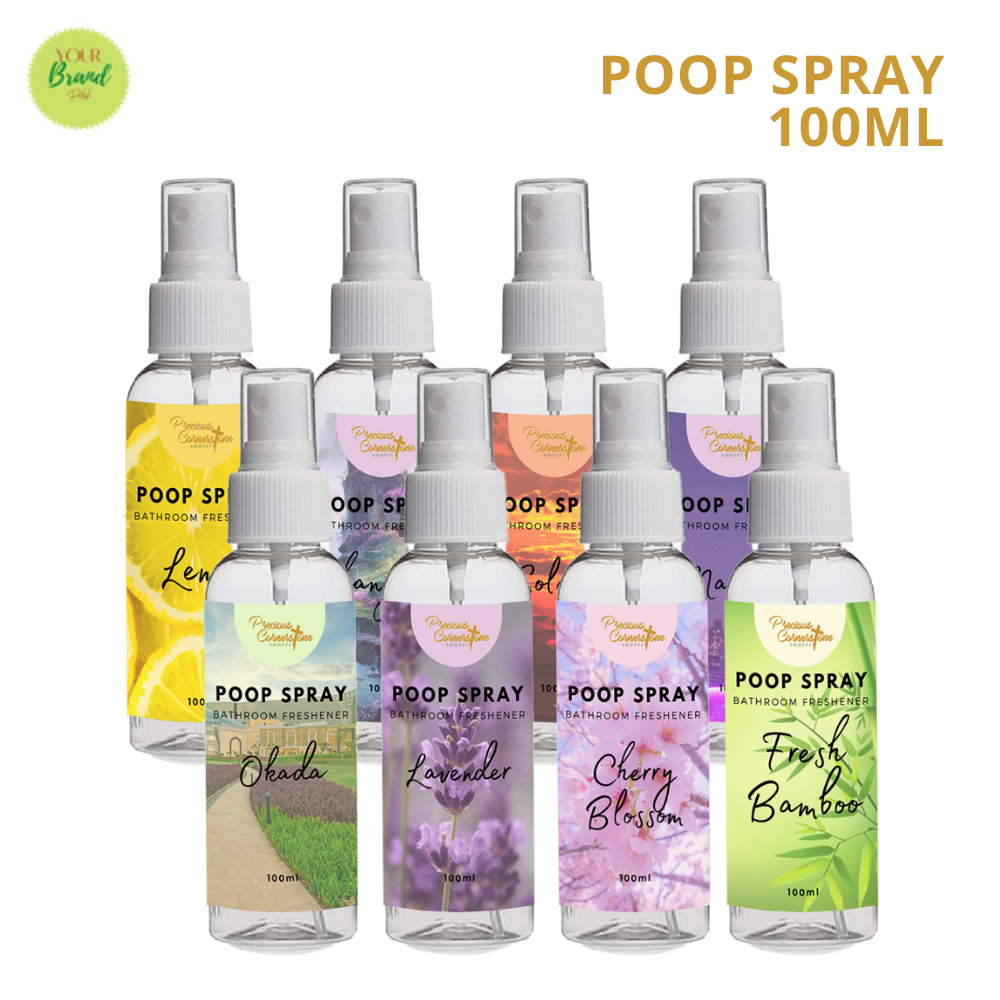 Poop Spray 100ml Bathroom Freshener Odor Bad Smell Eliminator Nature's ...