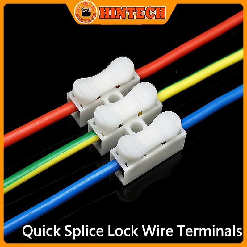 50pcs CH2 Quick Splice Lock Wire Terminals Self Locking 2Pins ...
