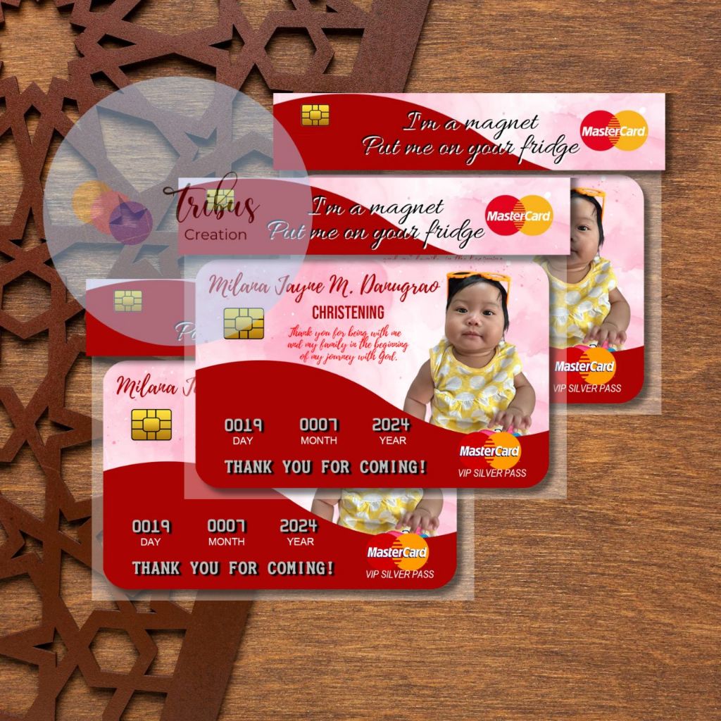 ATM Style2 Personalized Ref Magnet souvenir for Christening Baptism ...