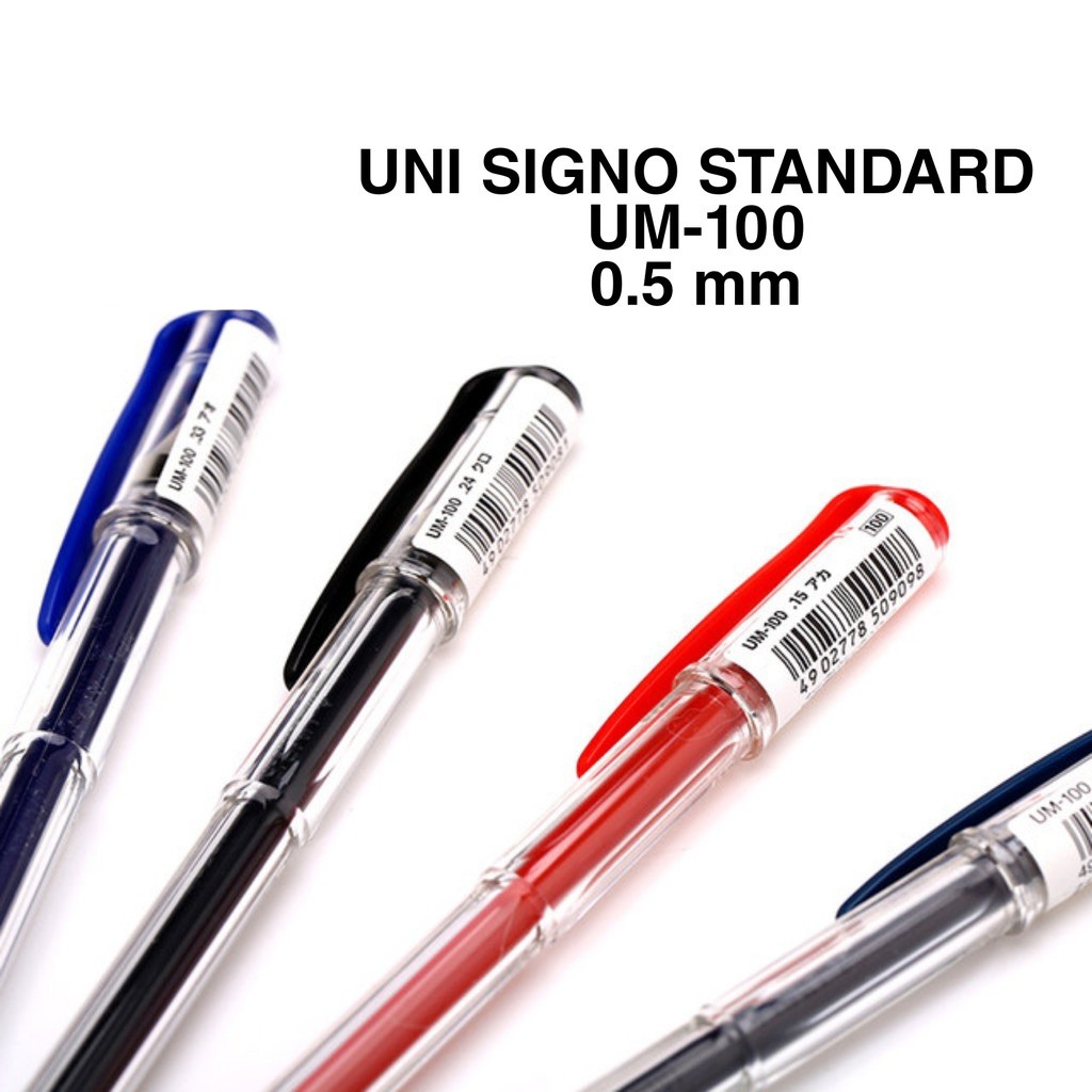 UNI SIGNO UM100 GEL PEN/REFILL - 0.5/0.8MM (UM100/UMR5) | Shopee ...