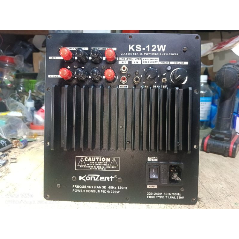Konzert KS-12W Active Subwoofer Main Amplifier 300w | Shopee Philippines