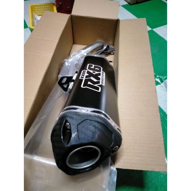 New Rx6 pipe by exos for Burgman ex/burgman street(big tip) | Shopee ...