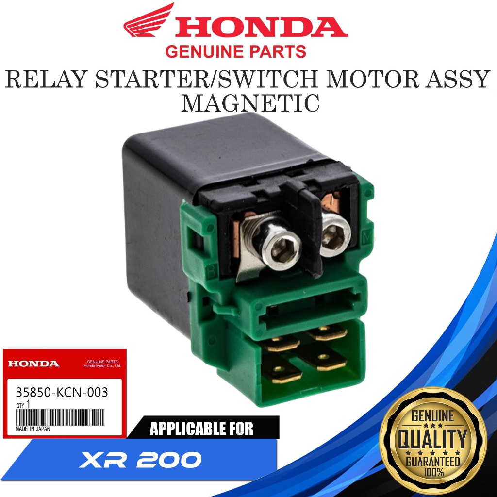 HONDA GENUINE RELAY, STARTER/SWITCH MOTOR MAGNETIC FOR XR 200 ( 35850-KCN-003 ) | Shopee Philippines