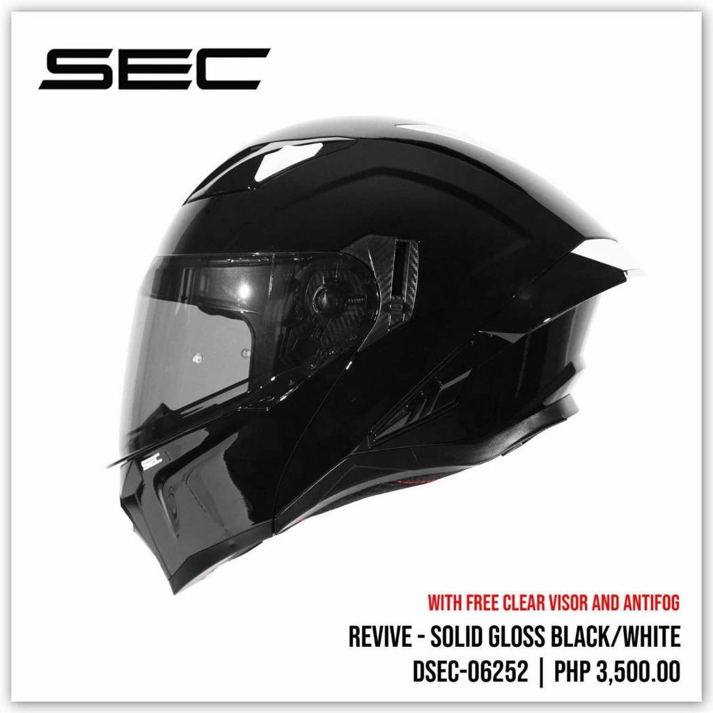 SEC REVIVE DUAL VISOR MODULAR HELMET | Shopee Philippines