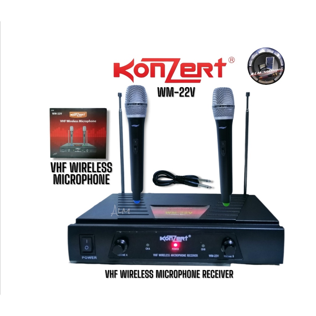 Konzert WM-22V VHF Wireless Microphone | Shopee Philippines