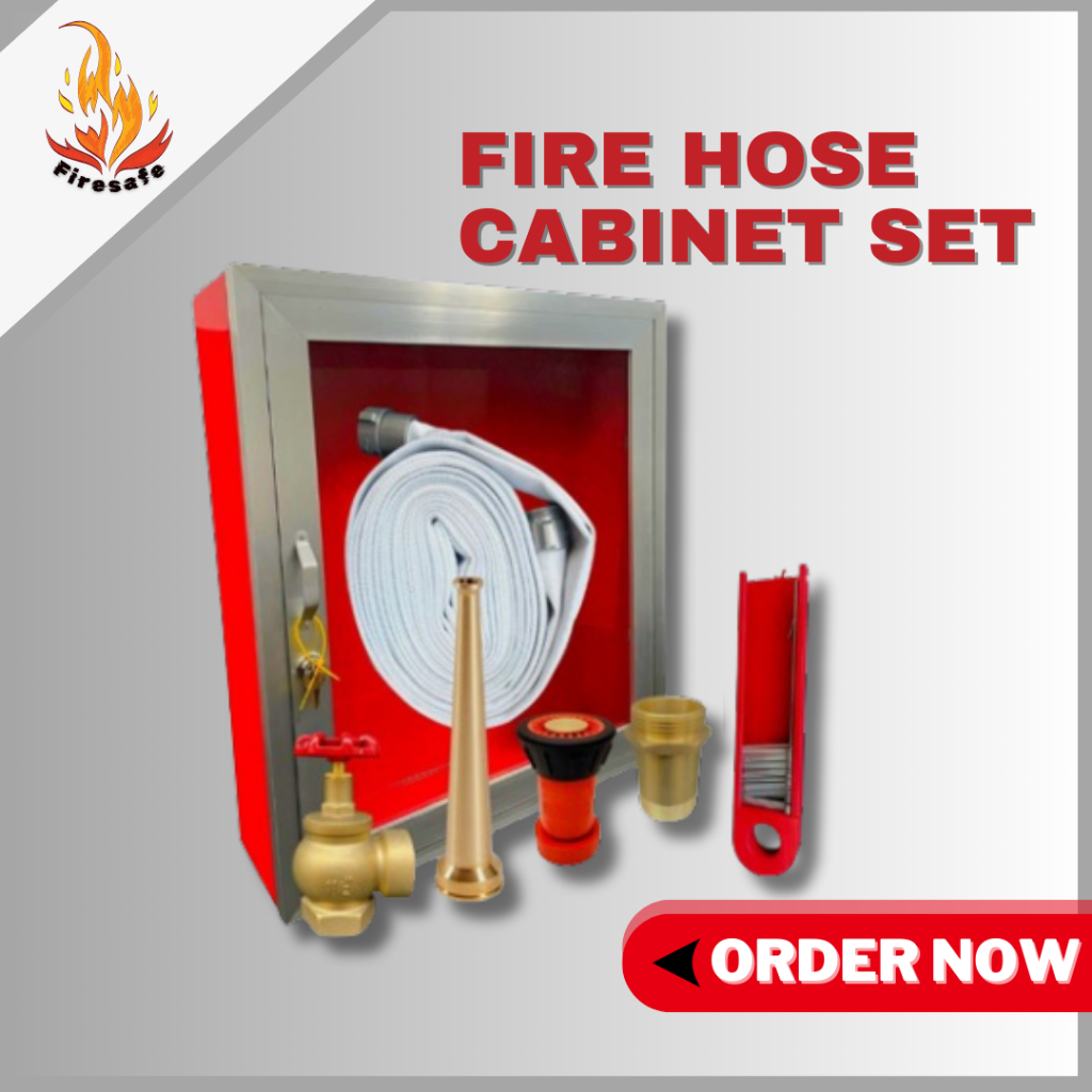 100ft Fire Hose Cabinet Set 100ft Complete Set Double Jacket Cabinet ...