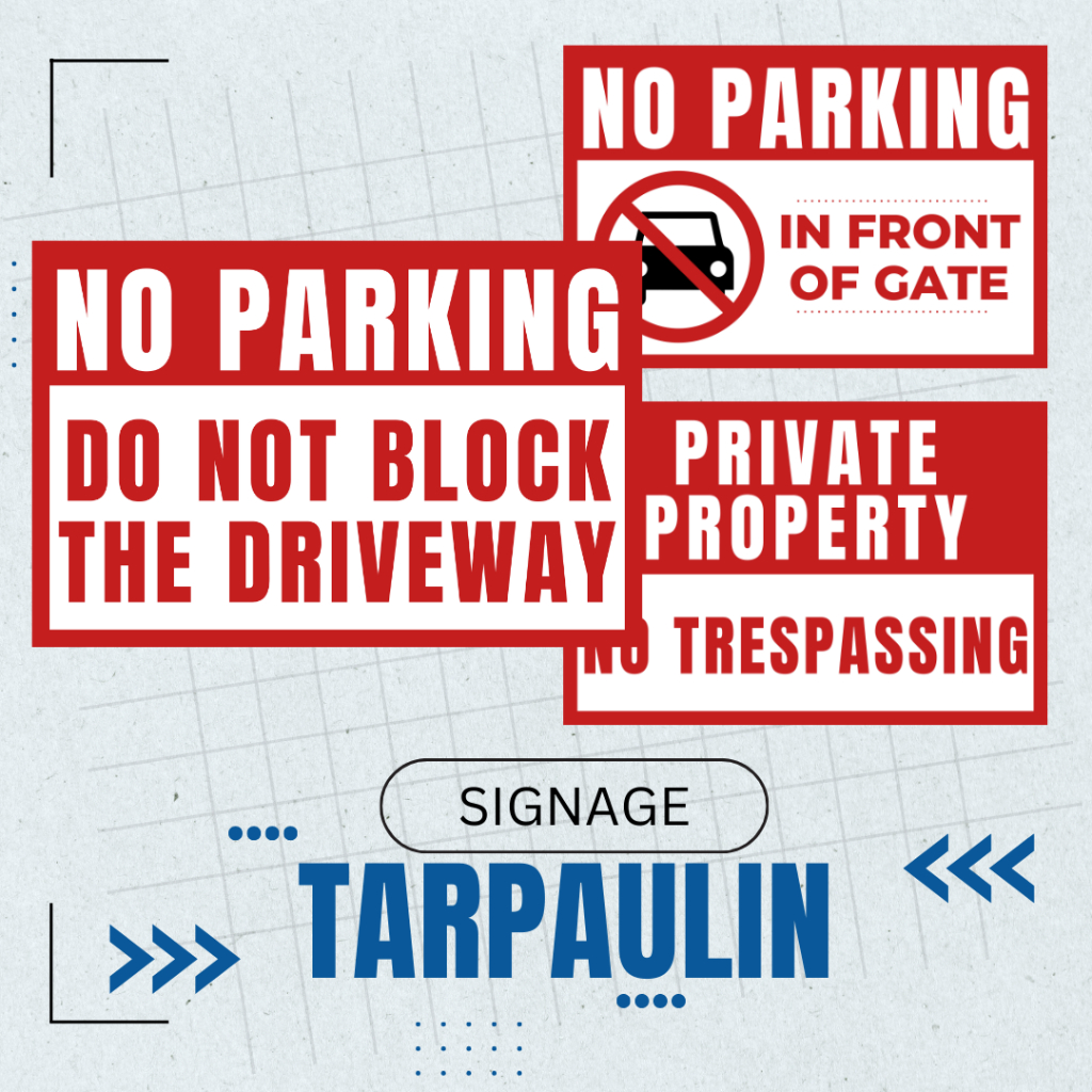 No Parking and No Trespassing High Quality Tarpaulin Signage | Shopee ...