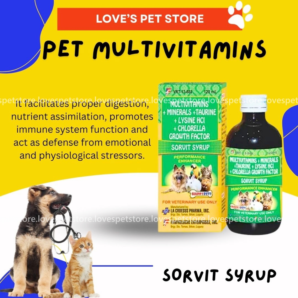 Sorvit Mulitivitamin Pet Syrup 60ml 120ml | Shopee Philippines