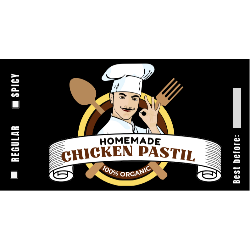 Chicken pastil sticker label v2, high quality prints | Shopee Philippines