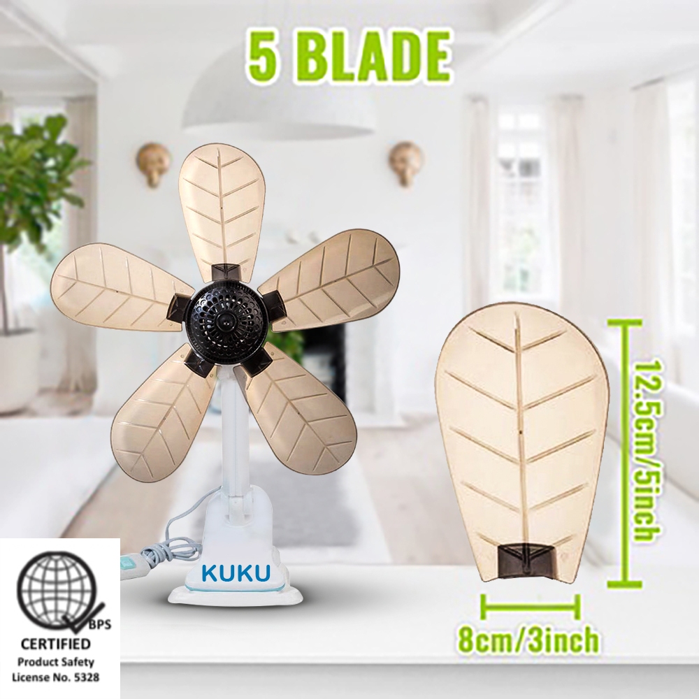 KUKU Portable Electronic Clip Fan | Shopee Philippines