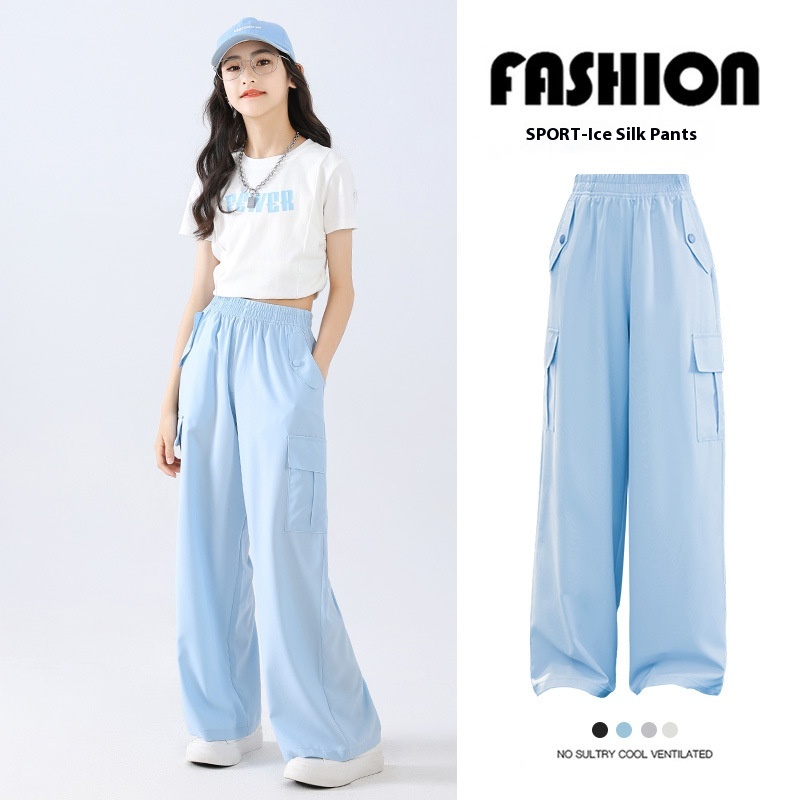 New Pants for Kids 7-16Yrs Girls Loose Pants Teens Girls Cargo Pants ...