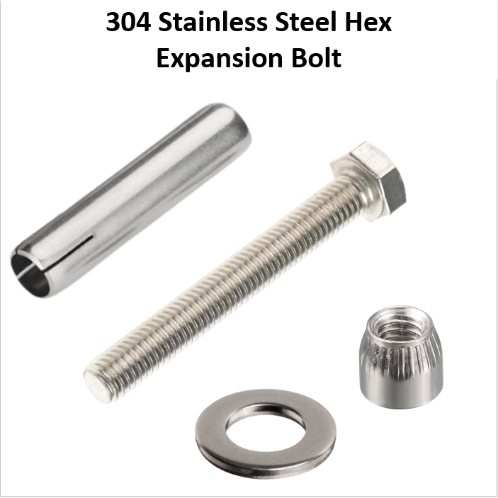 M8-M10-M12 304 Stainless Steel Hex Expansion Bolt Sleeve Expansion ...