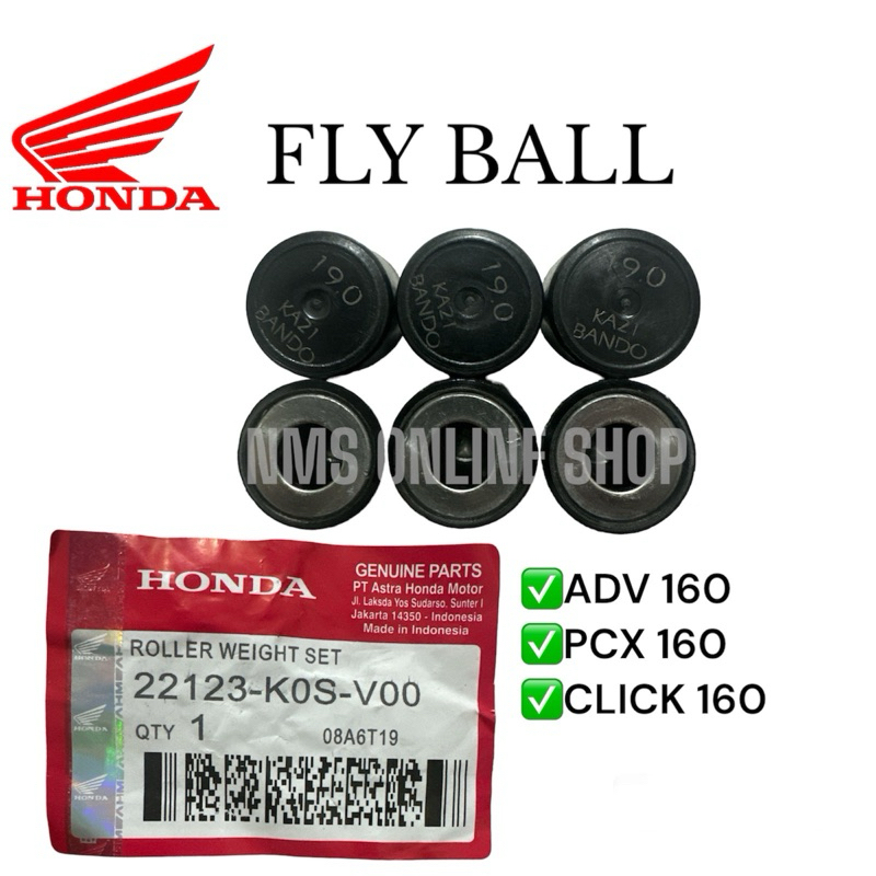 Honda Fly ball / Roller Weights ADV 160 / PCX 160 / CLICK 160 - 19g ...
