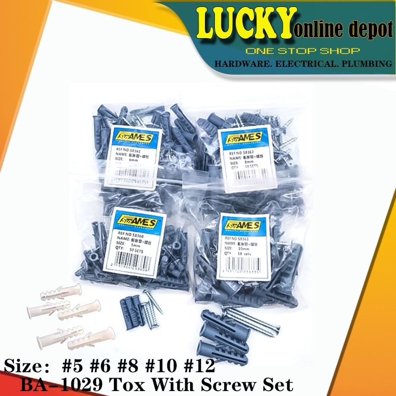 BA-1029 sunAME'S TOX WITH SCREW PER PACK | Shopee Philippines