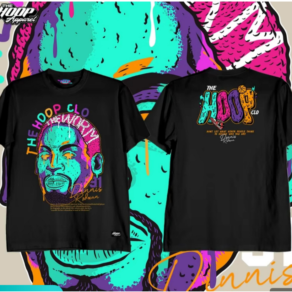 THE HOOP APPAREL ICE CREAM RODMAN GRAPHIC COTTON TSHIRT FOR MEN AND ...