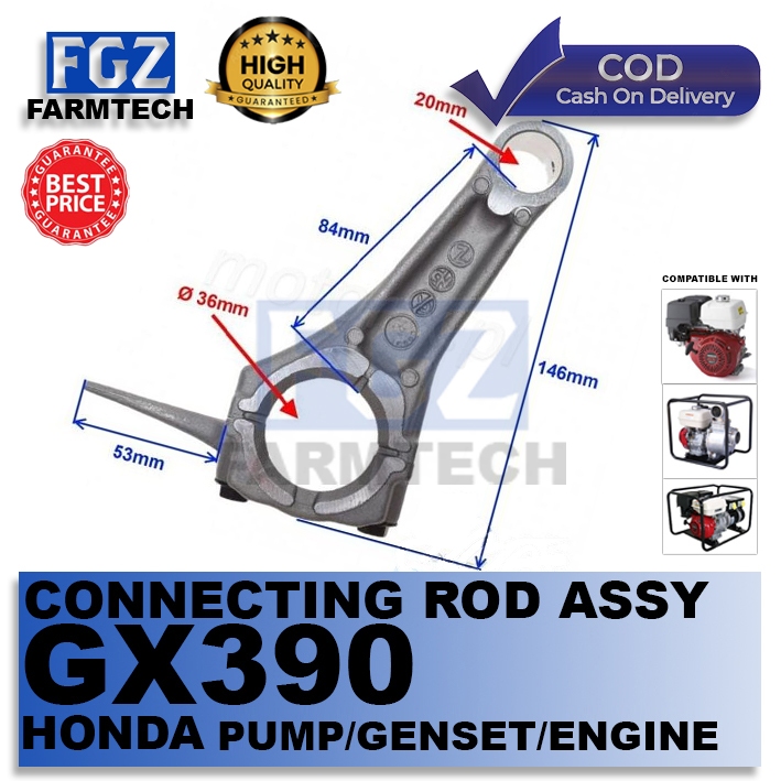 CONNECTING ROD ARM ASSY GX390 13HP ASSEMBLY HONDA GASOLINE ENGINE ...