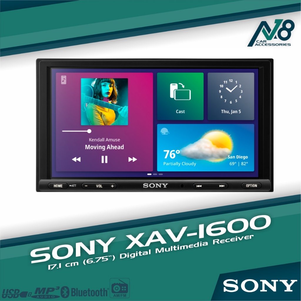 SONY XAV-1600 Digital Multimedia Receiver Genuine | Shopee Philippines