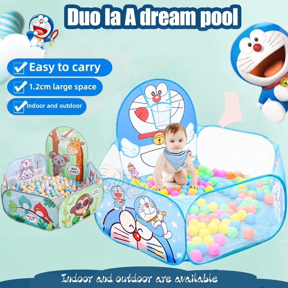 Children Ocean Ball Pool Kids Play Tent Doraemon Can Cast Indoor Baby ...