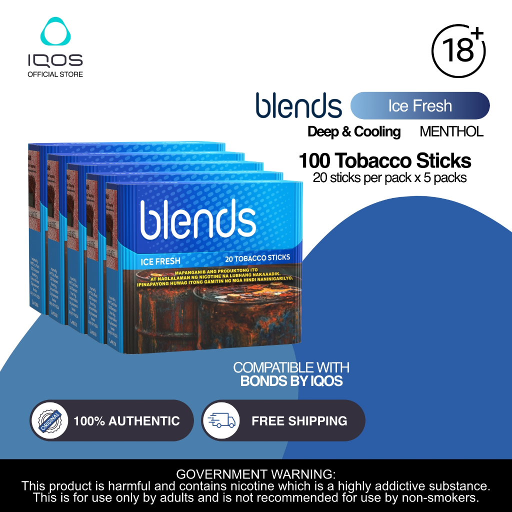 IQOS Blends 5-Pack Heated Tobacco Sticks (Smoke-Free Alternative Like E ...